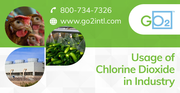 What are the Industrial uses of Chlorine Dioxide?